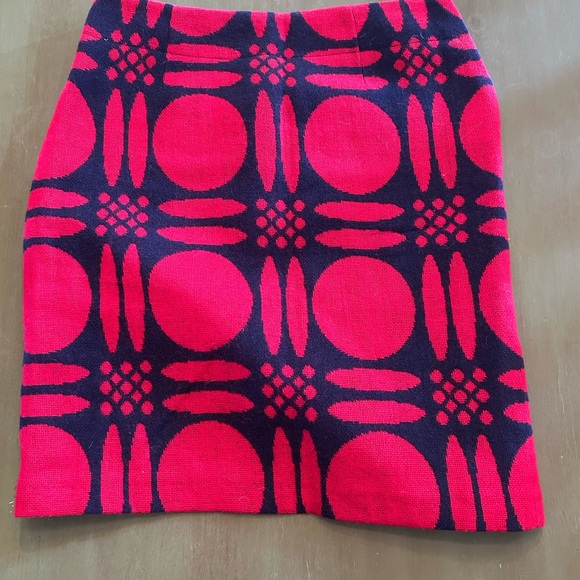Boden | Skirts | Boden Red And Blue Geometric Mini Skirt | Poshmark